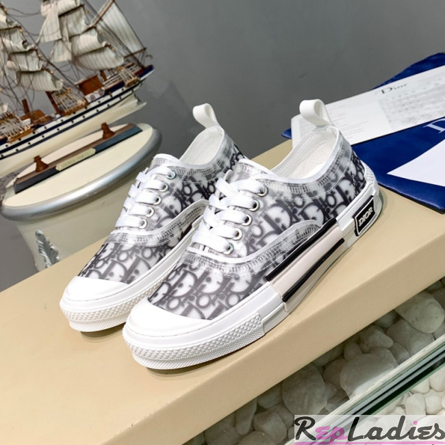 Dior B23 Low-top Sneakers in Black Oblique Canvas 2021 H06009