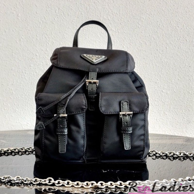 Prada Nylon Mini Backpack 1BH029 Black 2021