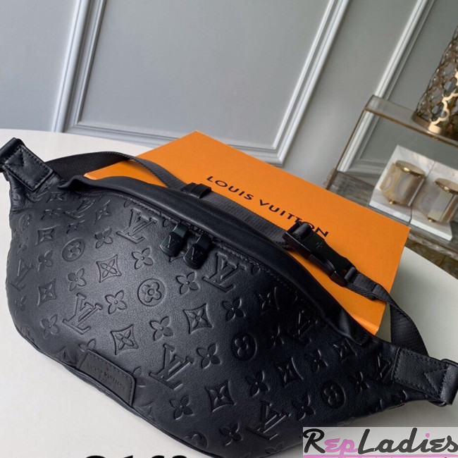 Louis Vuitton Discovery Bumbag PM in Monogram Shadow Leather M44388 Black 2021